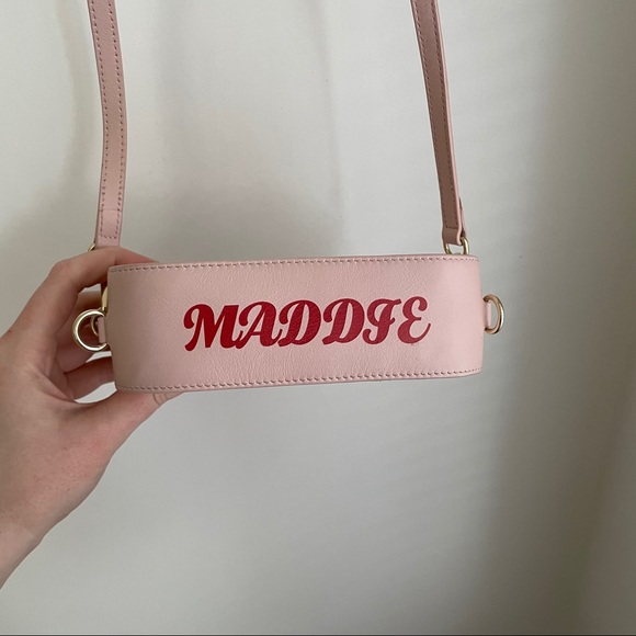 Pop & Suki | Bags | Pop And Suki Pink Camera Bag With Maddie Monogram ...